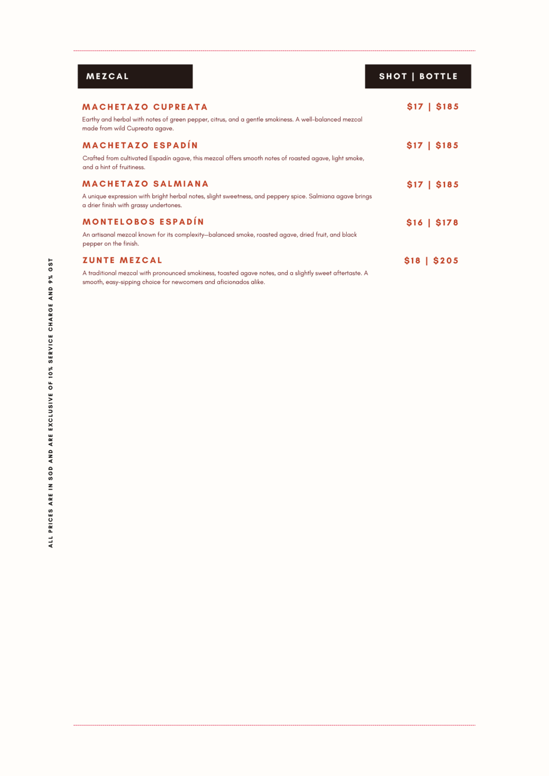 Menu - Vatos Kitchen & Bar
